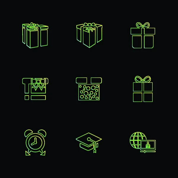 Vector Icons Isolated White Background Stock Vector by ...