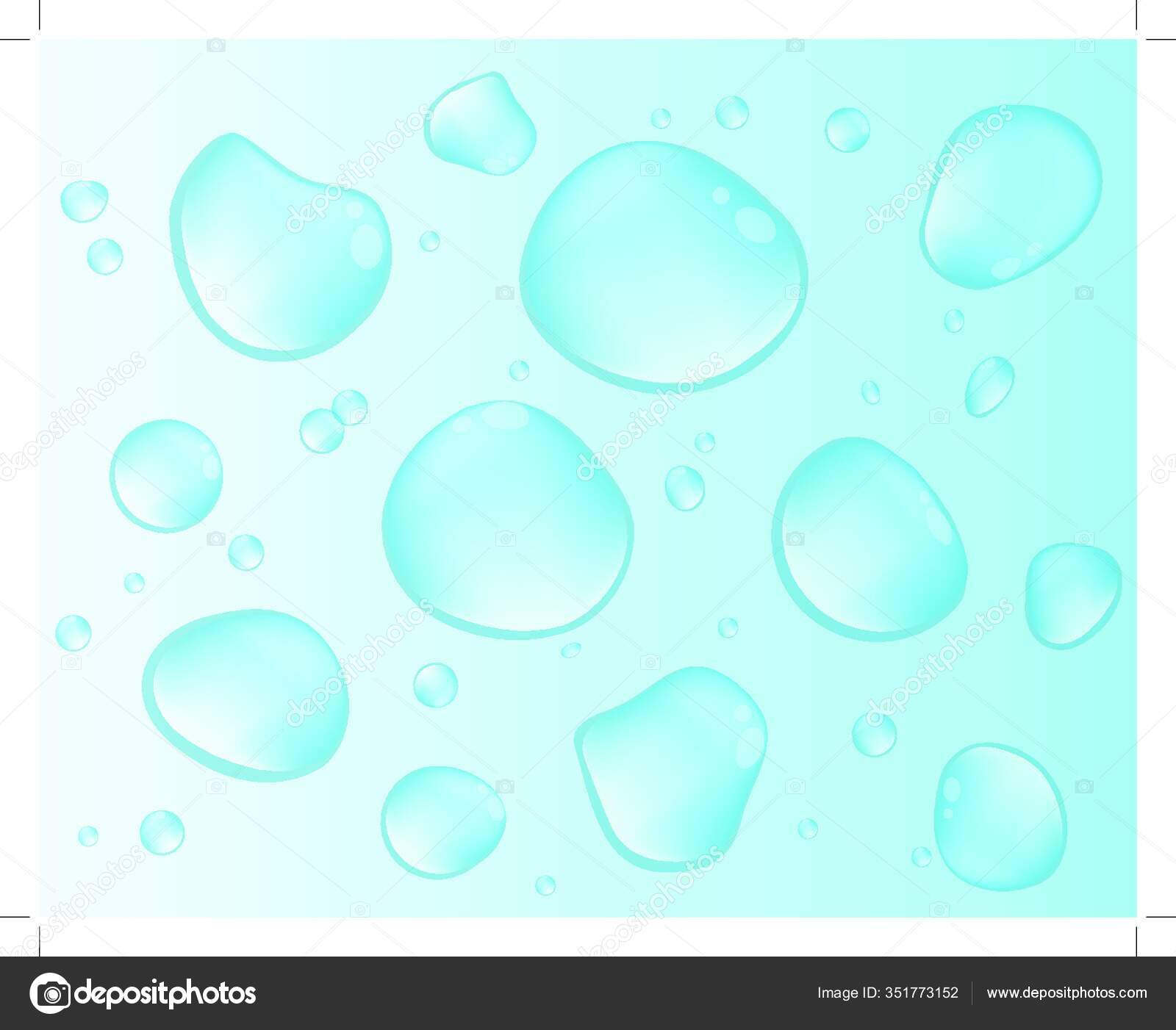 Vector Water Drops Background Design Use Stock Vector by ...