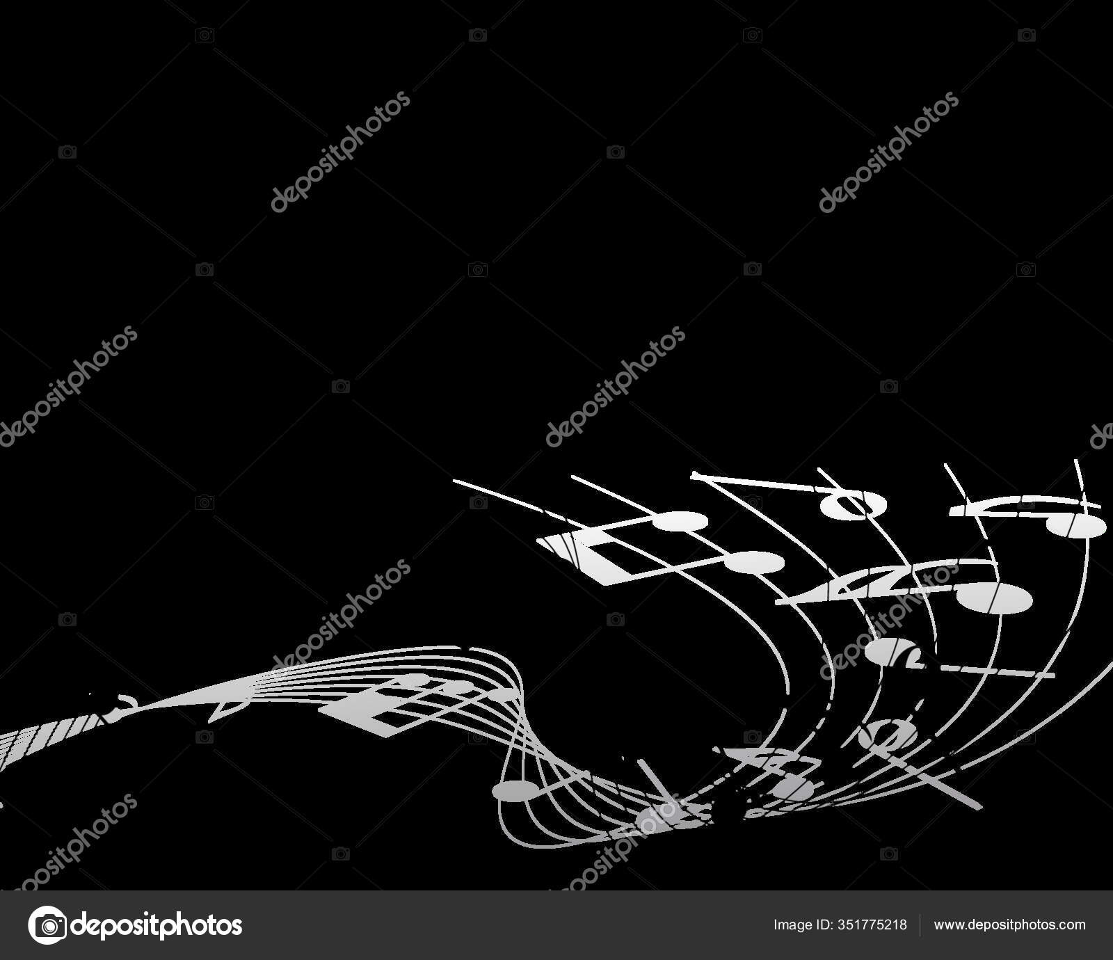 Vector Musical Notes Staff Background Design Use Stock Vector by ...