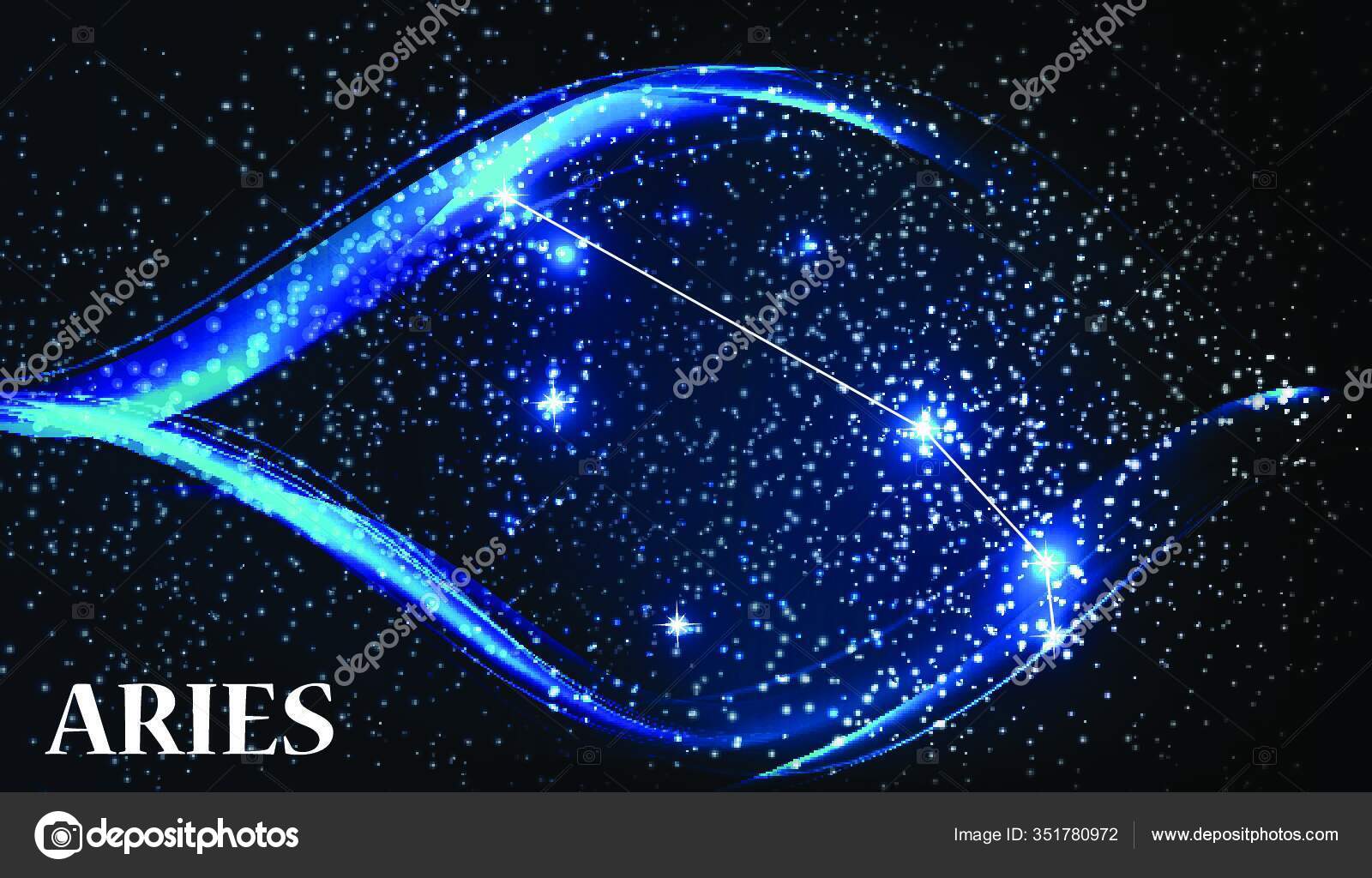 Symbol Aries Zodiac Sign Vector Illustration Eps10 Stock Vector Image ...