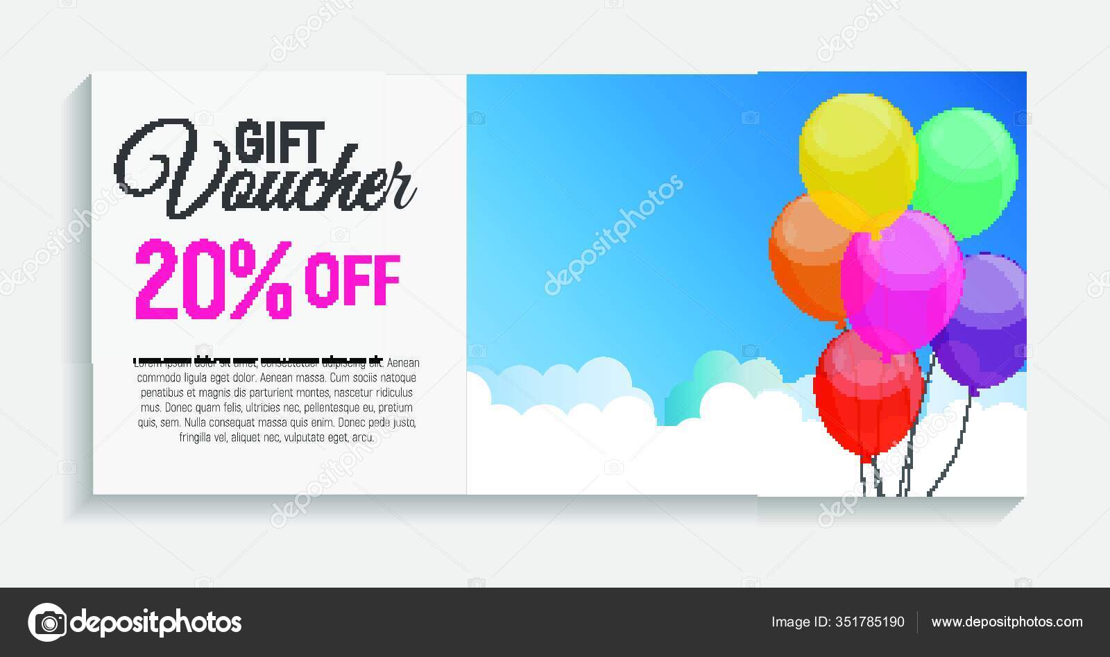 Gift Voucher Template Background Vector Iillustration Eps10 Stock ...