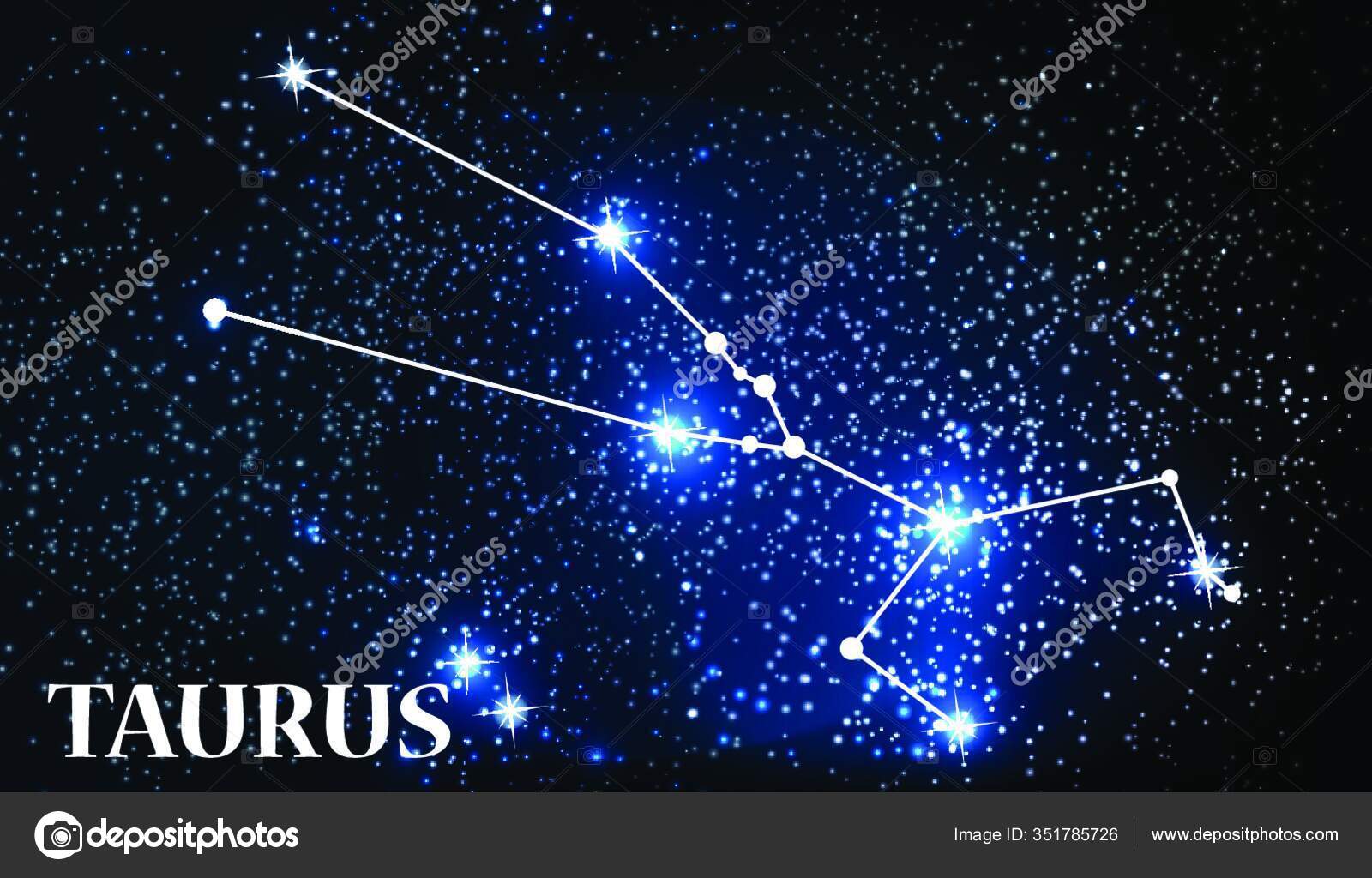 Symbol Taurus Zodiac Sign Vector Illustration Eps10 Stock Vector Image ...