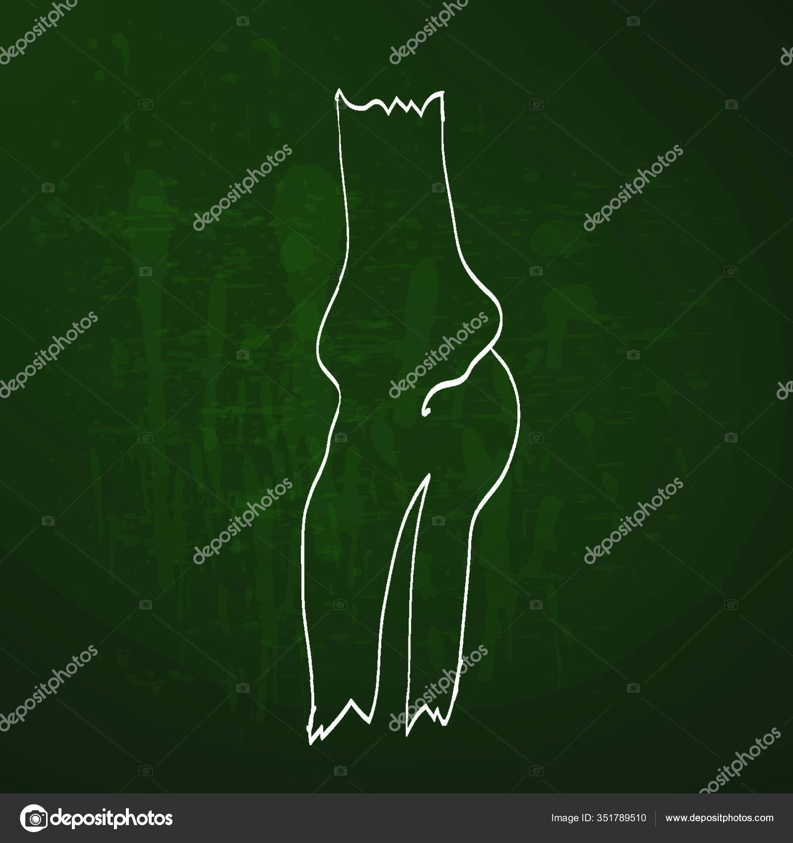 Human Leg Bones Doodle Style Stock Vector By ©panthermediaseller 351789510