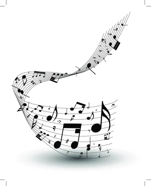 Musical note staff Stock Vector Image by ©angelp #44712667