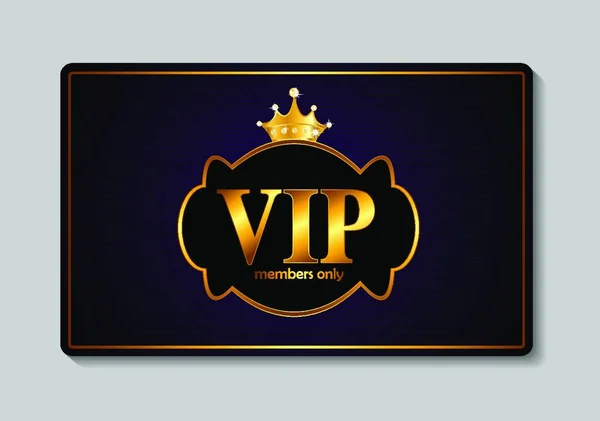 VIP logo in golden luxury background. Vector graphic design — Stock ...
