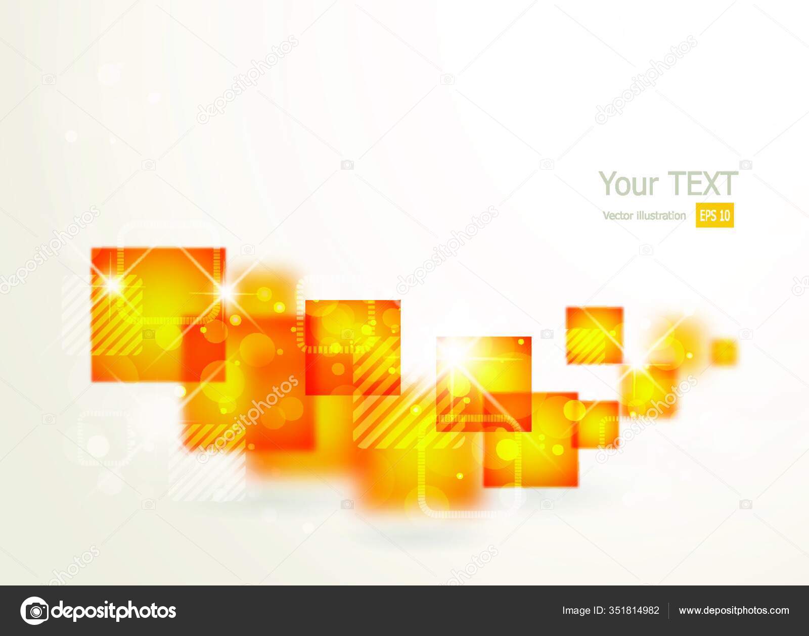 Vector Background Background Orange Squares Stock Vector by ...