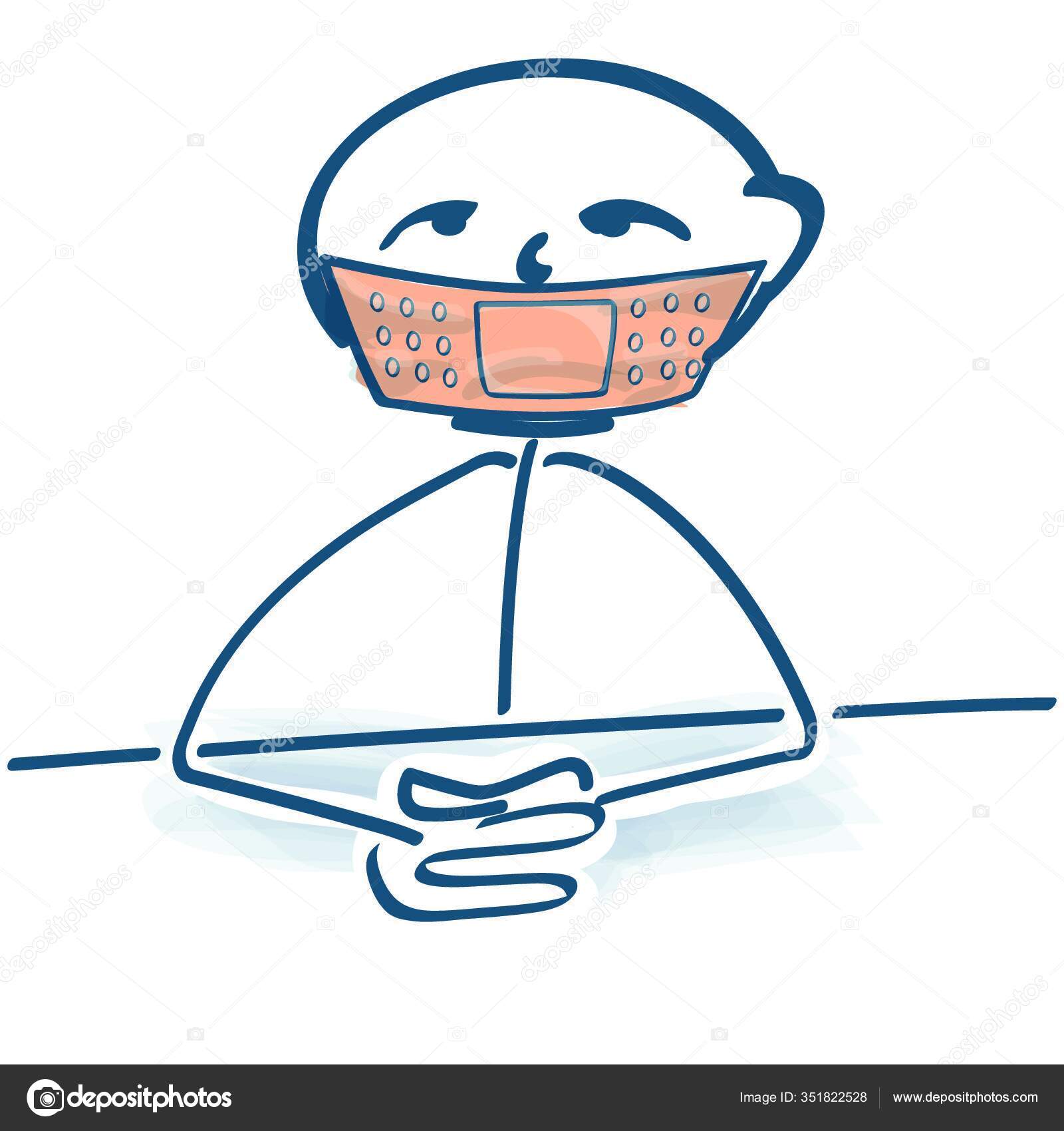 Figura Pie Con Yeso Boca Vector de stock por ©PantherMediaSeller 351822528