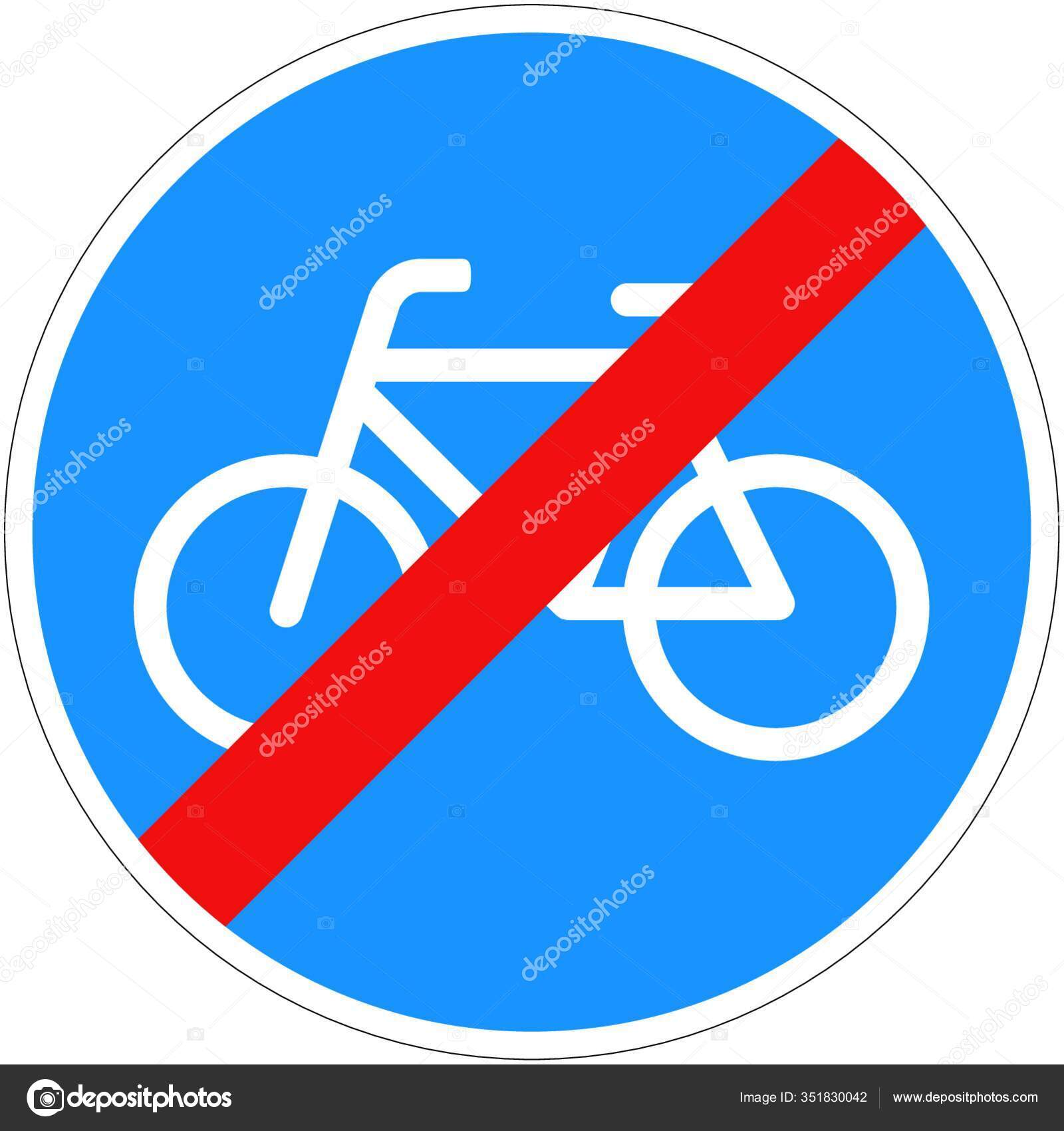 End Compulsory Cycle Track Stock Vector by ©PantherMediaSeller 351830042