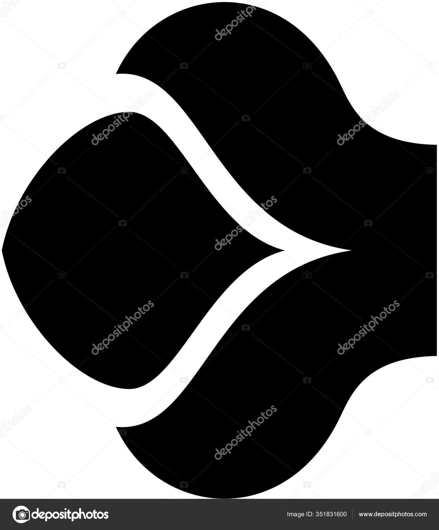 Formas Lineales Aisladas Sobre Fondo Blanco Vector de stock por ...