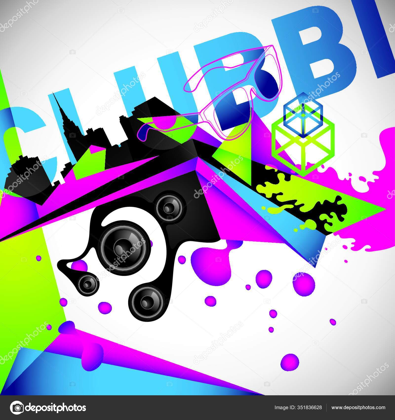 Clubbing Background Urban Elements Stock Vector Image by ...