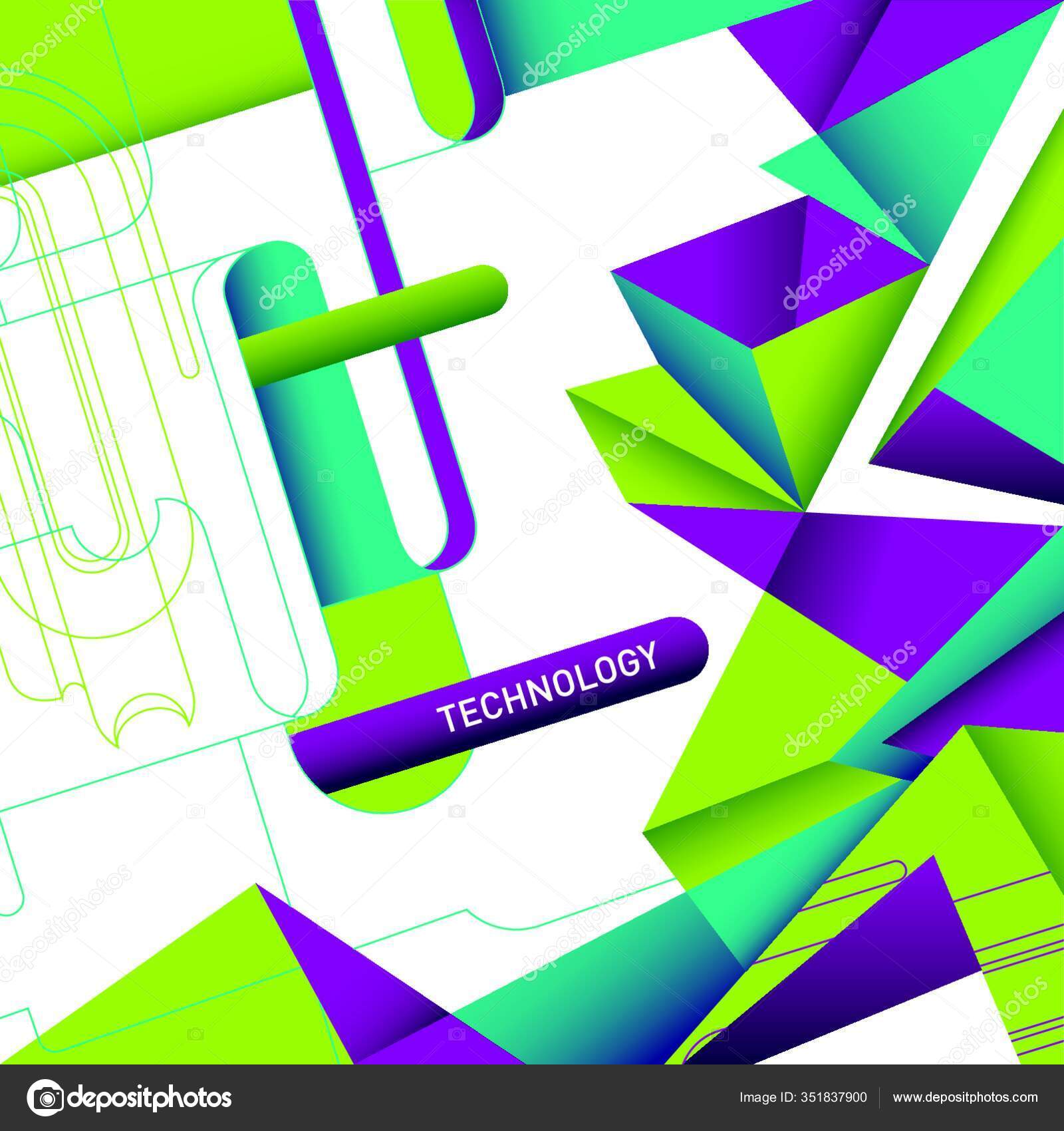 Illustrated Technology Layout Abstraction Stock Vector Image by ...