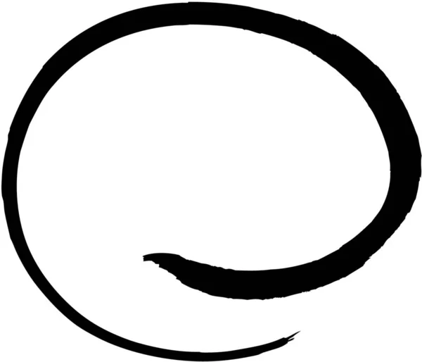 Freehand Shapes Isolated White Background Stock Vector Image by ...