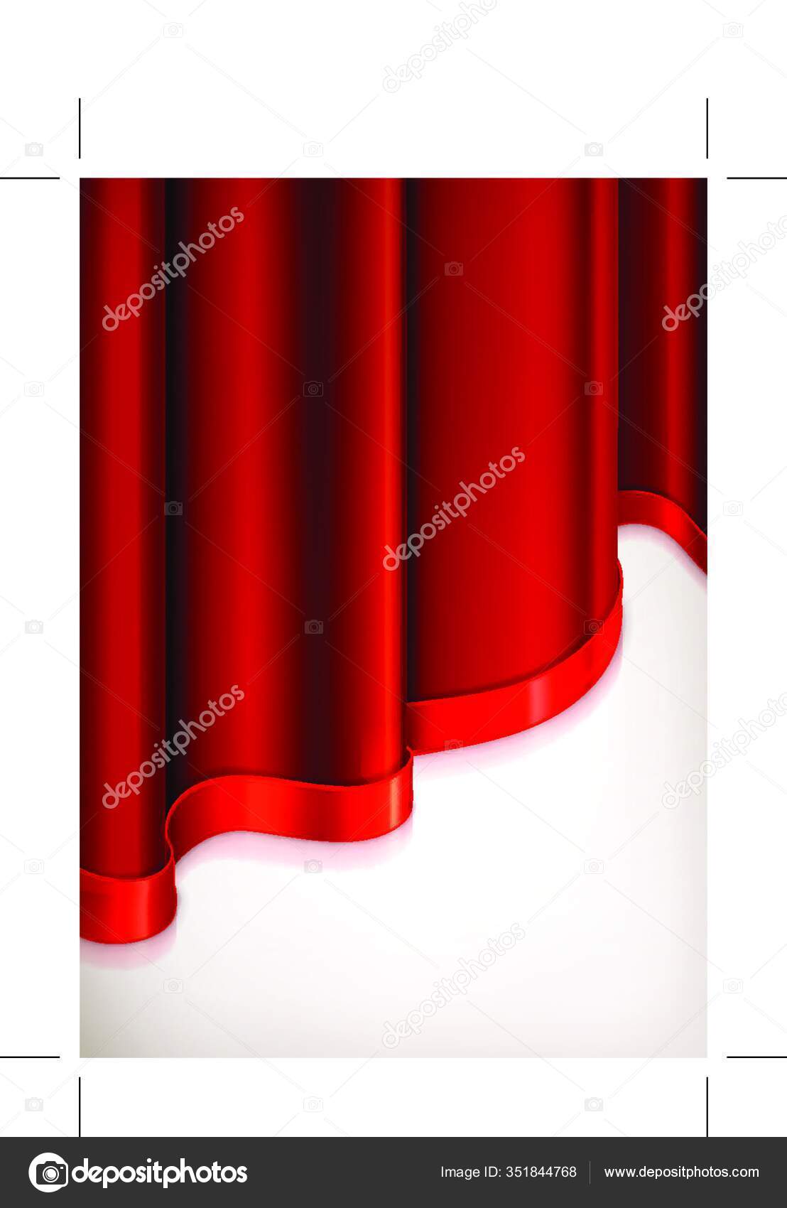 Vertical Red Invitation Background Vector Stock Vector by ...