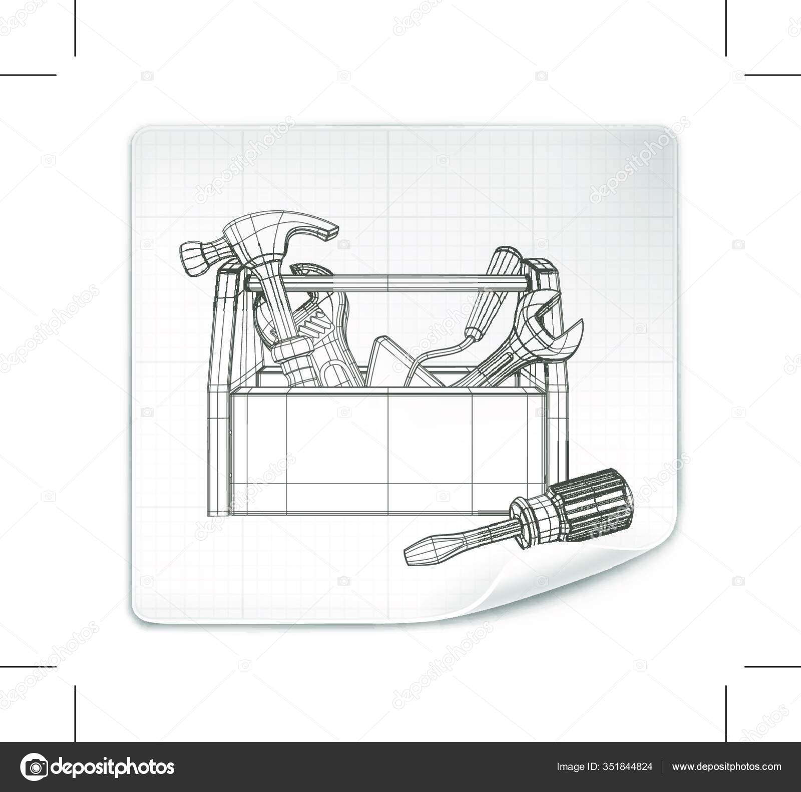 Tool Box Drawing Vector Stock Vector Image by ©PantherMediaSeller ...