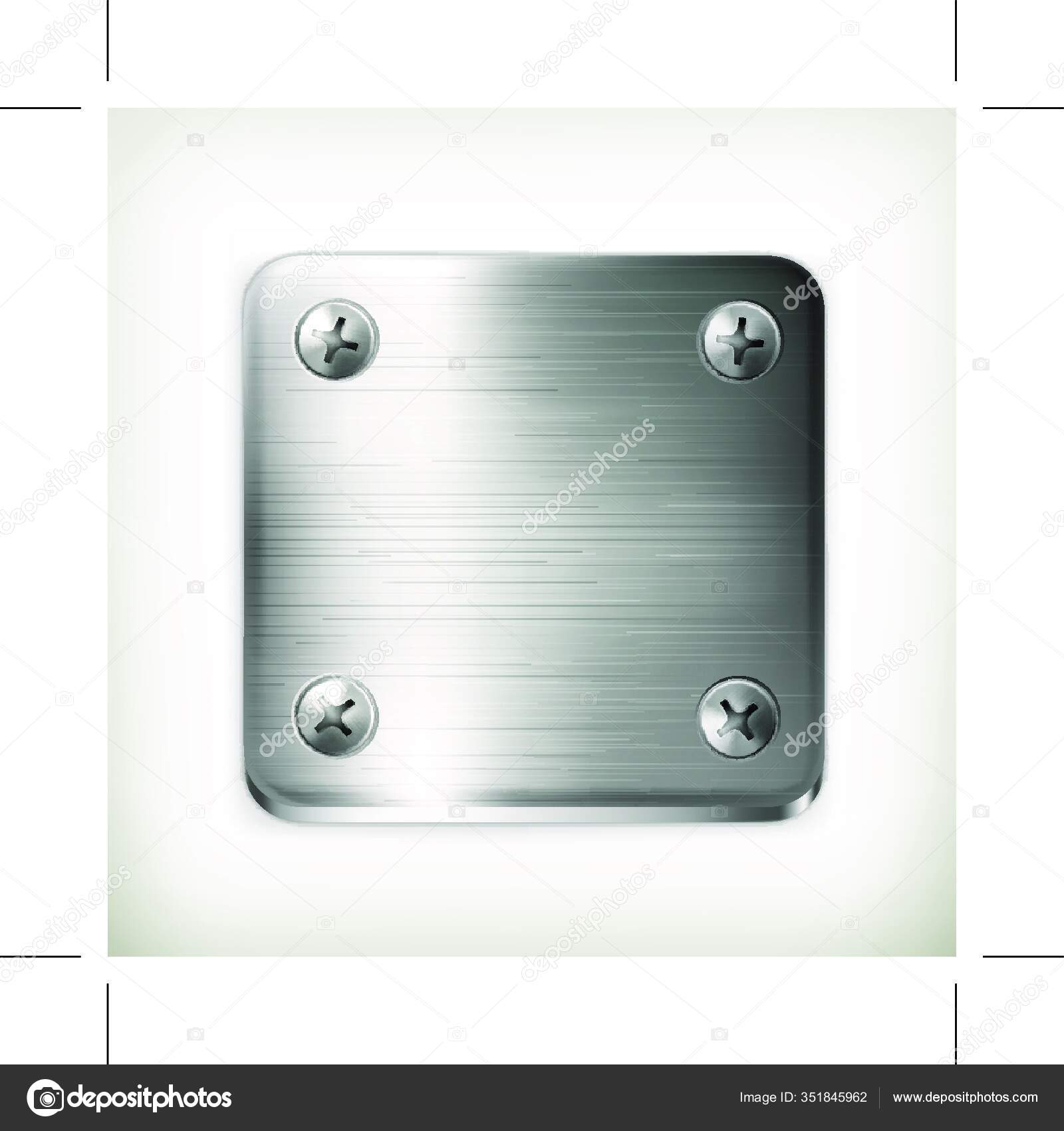 Metal Plate Screws Vector Stock Vector Image by ©PantherMediaSeller ...