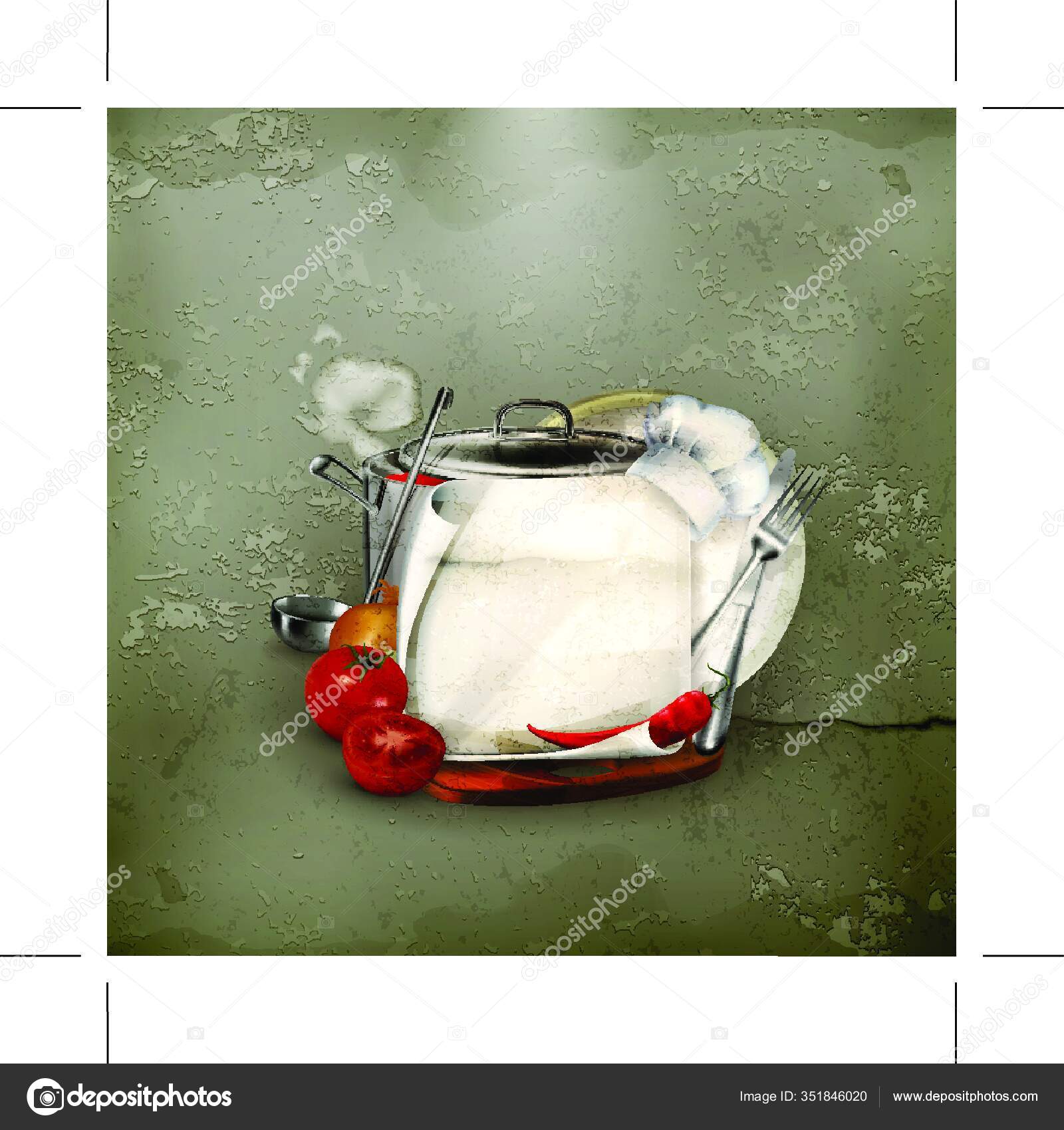 Menu Old Style Vector Stock Vector by ©PantherMediaSeller 351846020