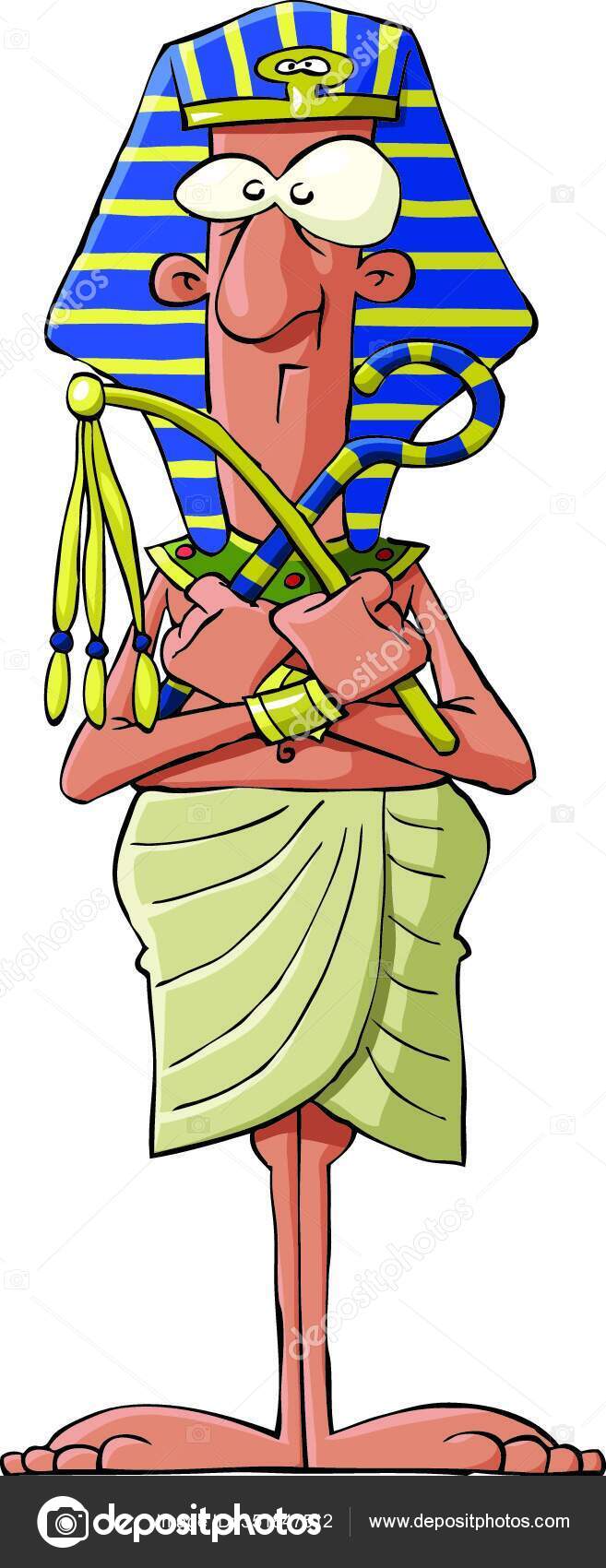 Faraón Sobre Fondo Blanco Ilustración Vectorial Vector de stock ...