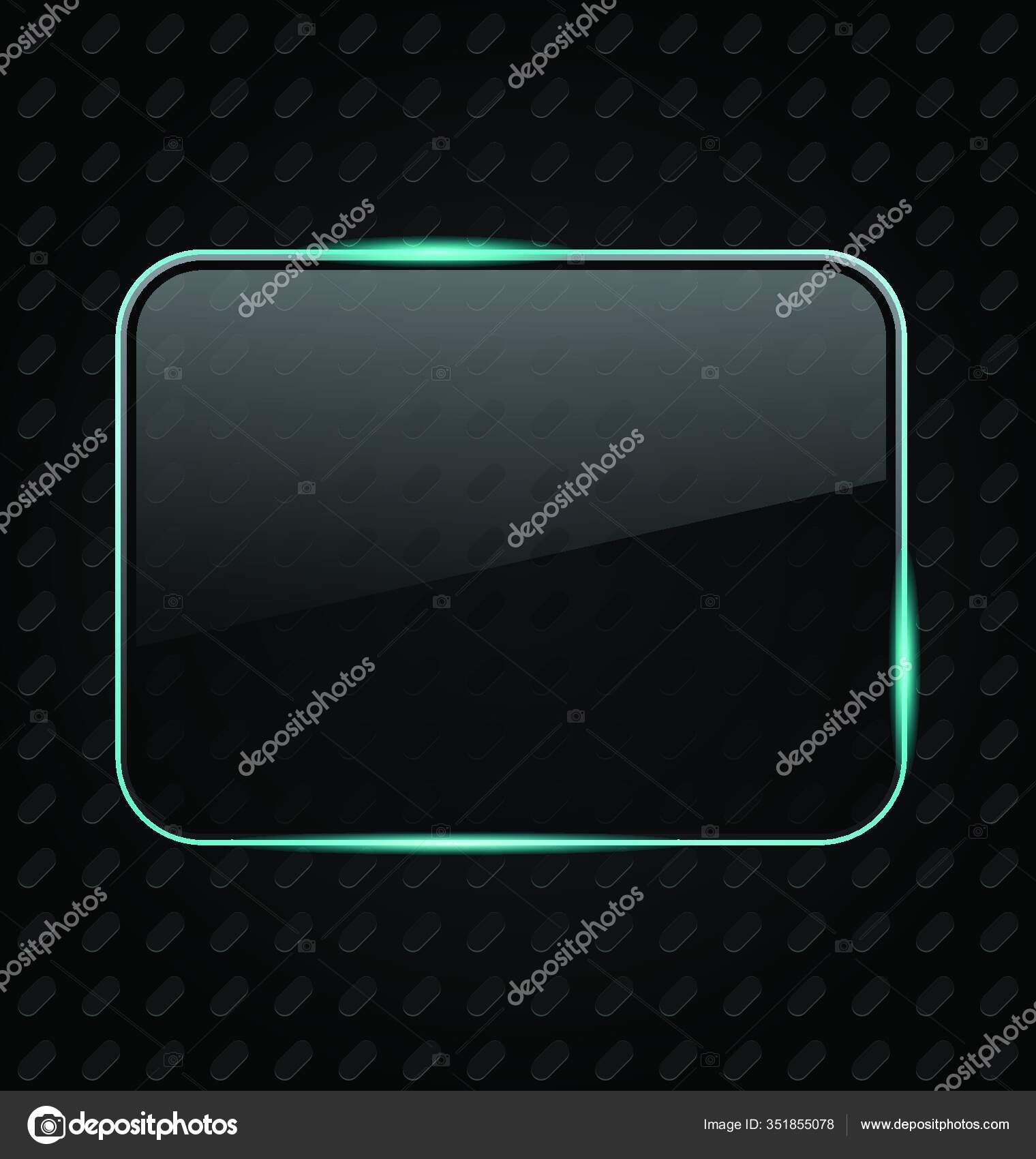 Illustration Transparent Frame Reflection Aluminum Background Vector ...