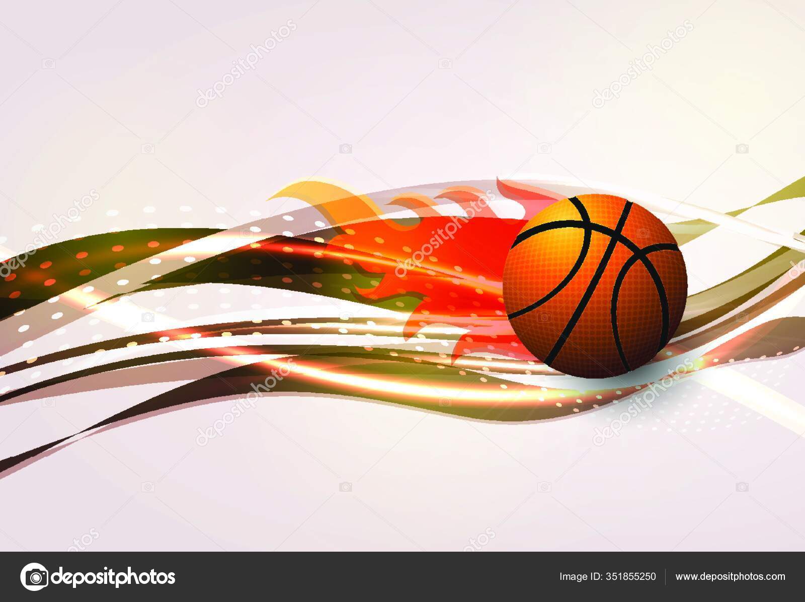 Vector Basketball Wave Background Stock Vector Image by ...