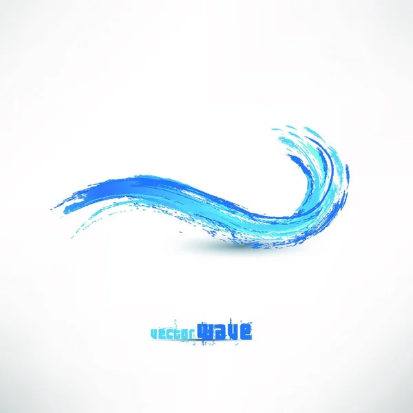 Vector illustration of abstract blue wave — Stock Vector © file404 ...