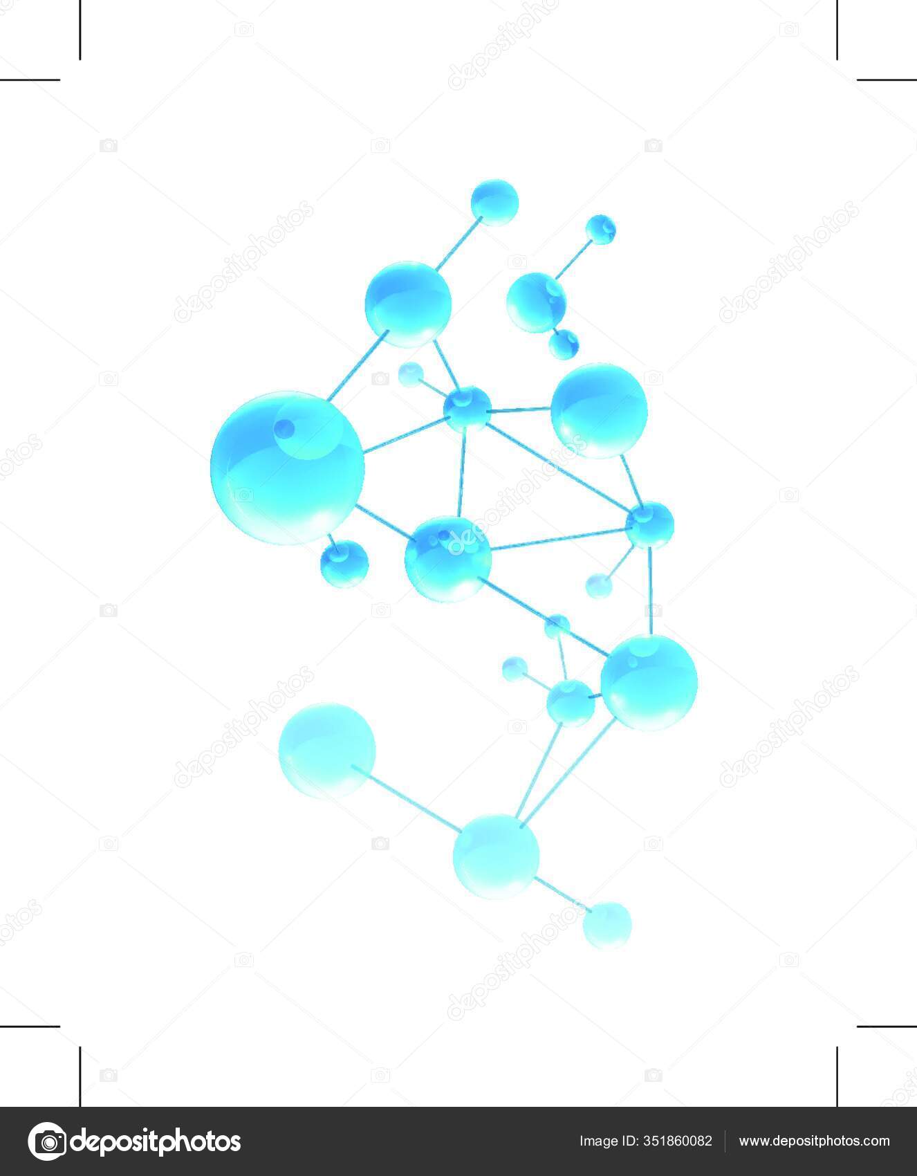 Molecule Structure Atoms Biotechnology Stock Vector Image by ...