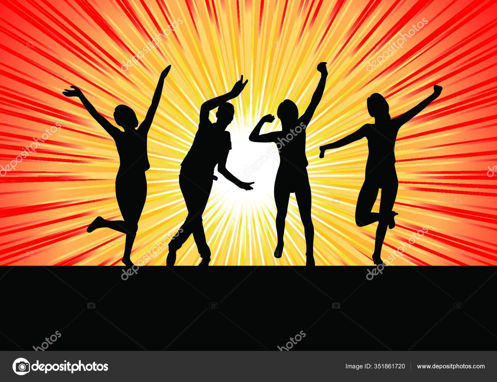 Vector Background Girl Vector Illustration Stock Vector by ...