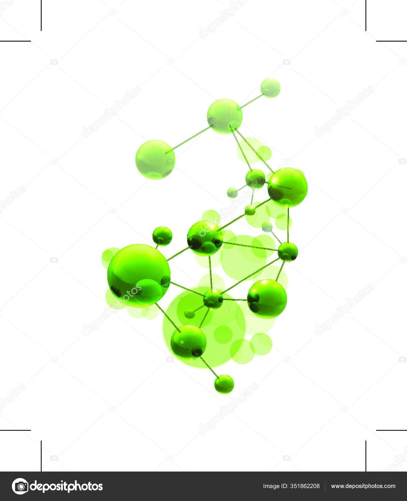 Molecule Structure Atoms Biotechnology Stock Vector by ...