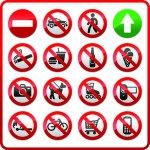 Set of Signs for Different Prohibited Activities Stock Vector Image by ...