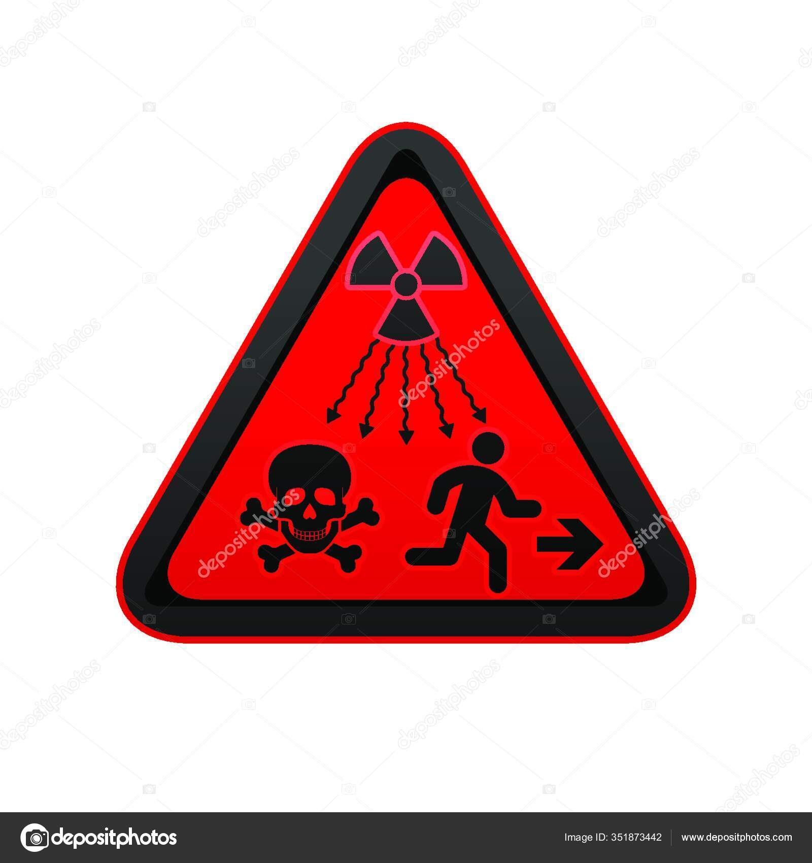 Hazard Warning Radiation Symbol Stock Vector by ©PantherMediaSeller ...