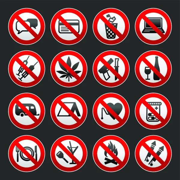 100,000 Prohibited items Vector Images | Depositphotos