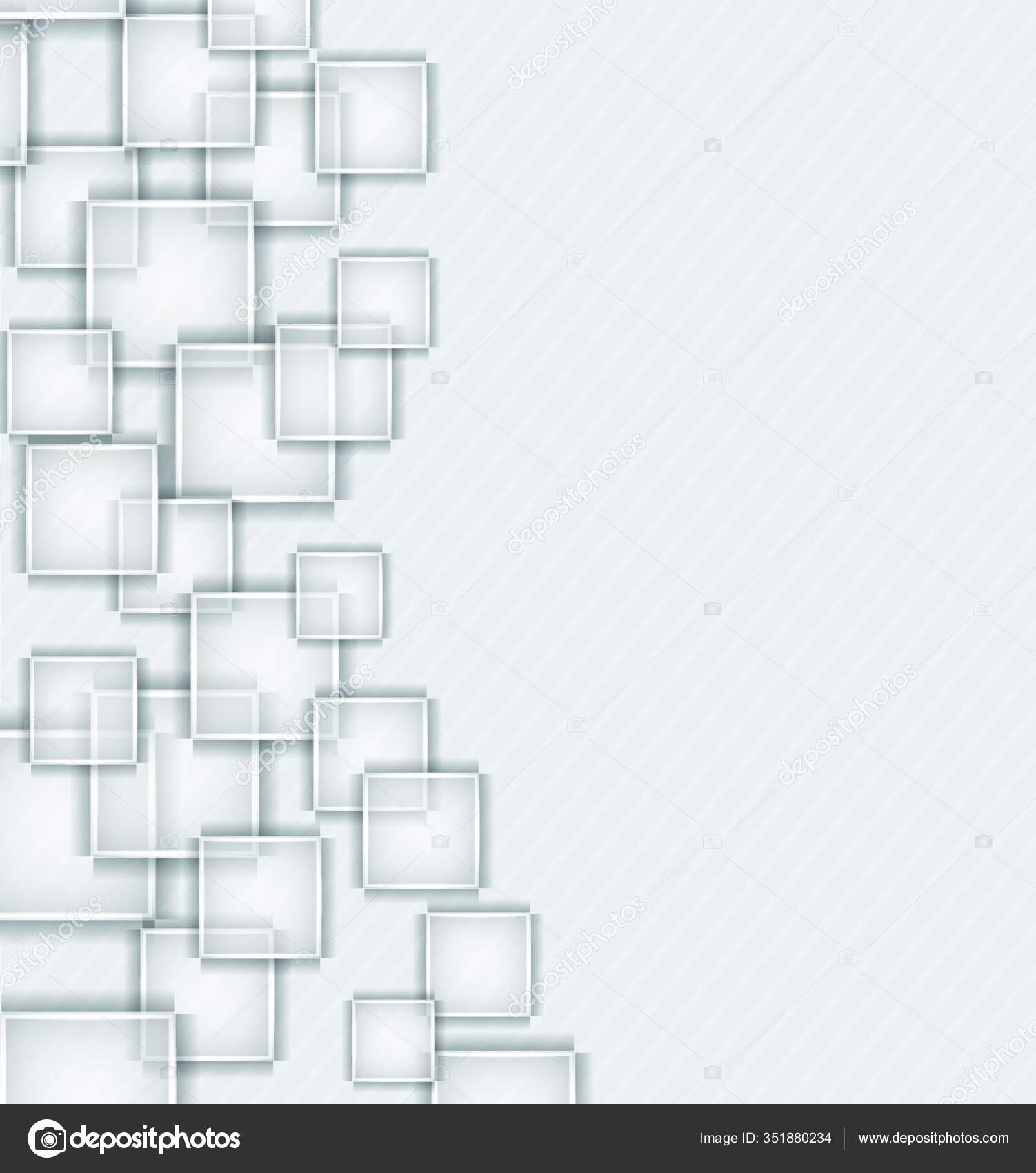 Background Transparent Squares Abstract Gray Illustration Stock Vector ...