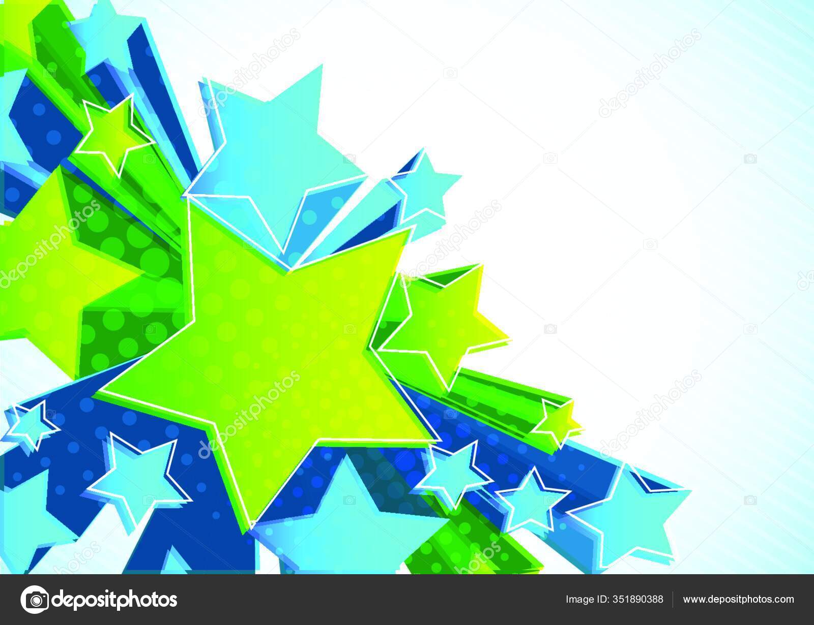Background Star Green Blue Color Stock Vector by ©PantherMediaSeller ...
