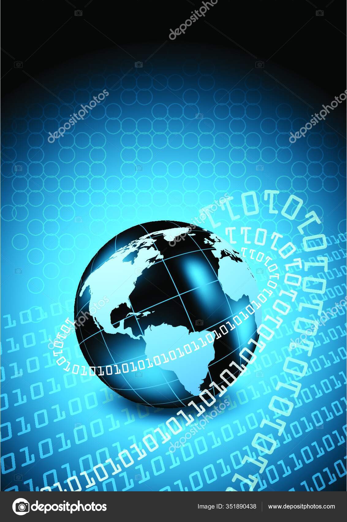 Abstract Tech Background Globe Stock Vector Image by ...