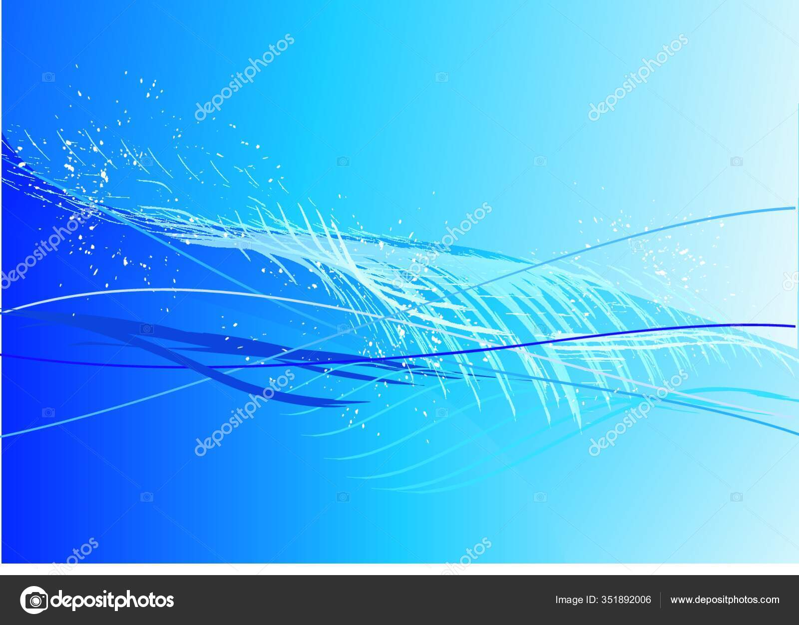 Vector Cool Waves Can Change Colors Scale Any Size Abstract Stock ...