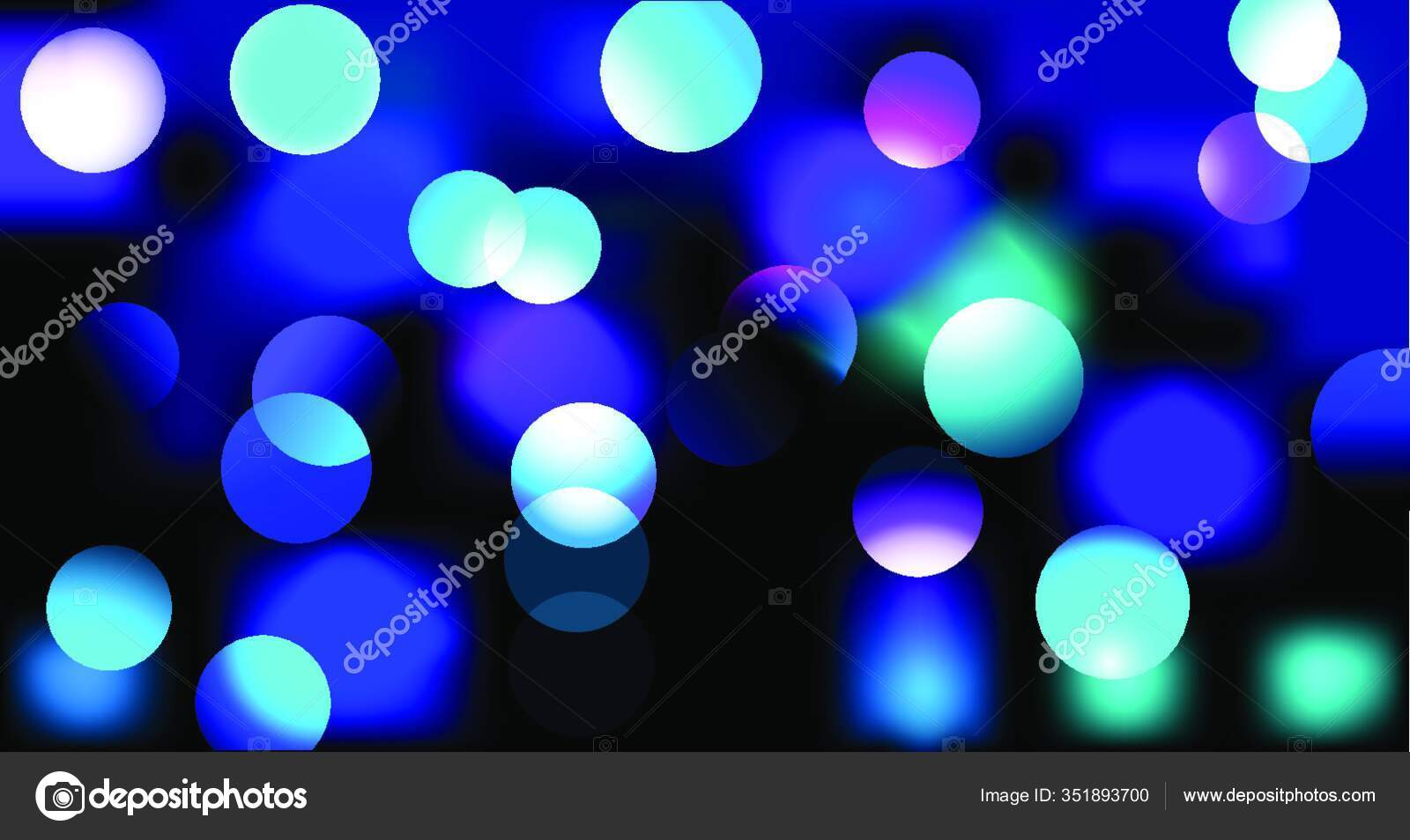 Vector Illustration Disco Lights Dots Pattern Black Background Stock ...