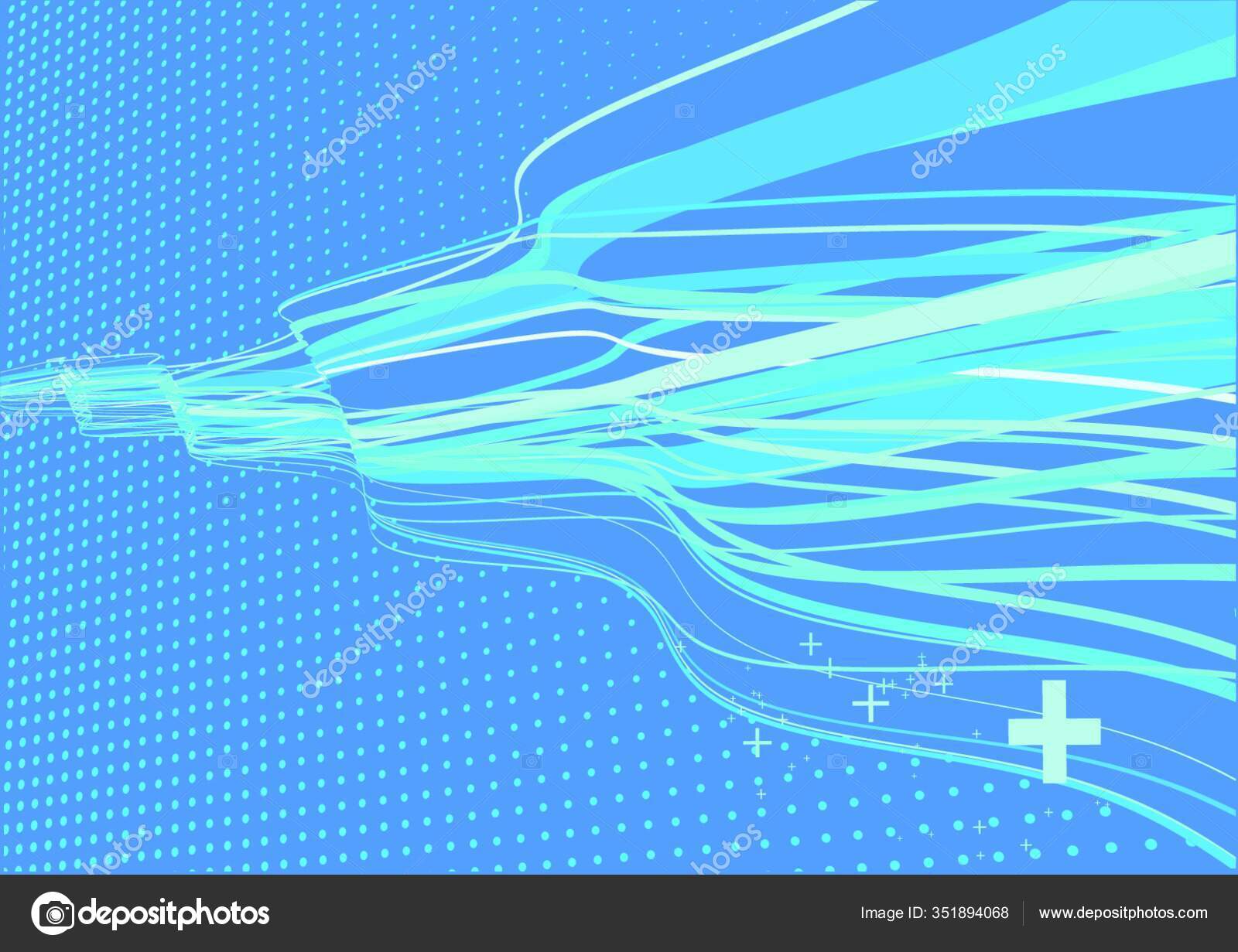 Vector Illustration Wavy Curved Lines Doted Background Stock Vector Image By ©panthermediaseller