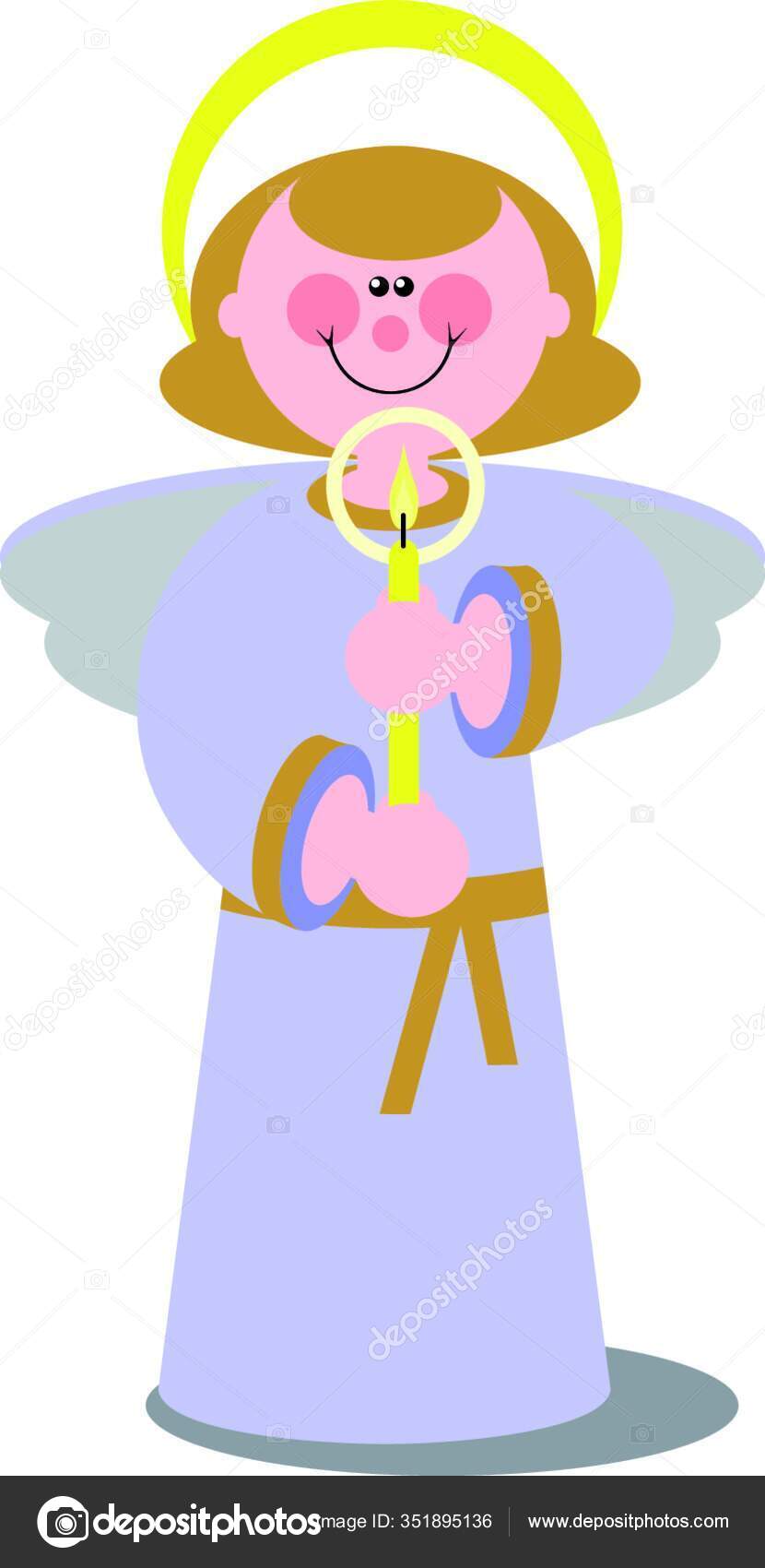 Vector Smile Angel Color Stock Vector by ©PantherMediaSeller 351895136