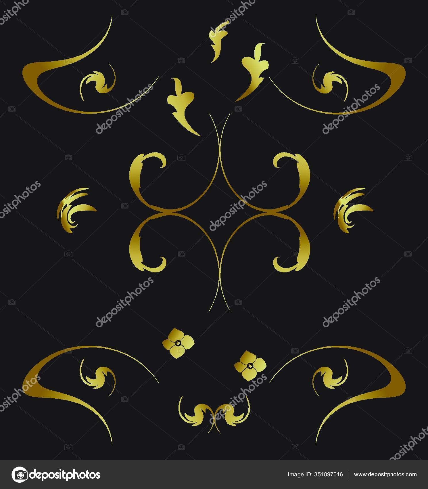 Royal Gold Pattern Vector Stock Vector Image by ©PantherMediaSeller ...