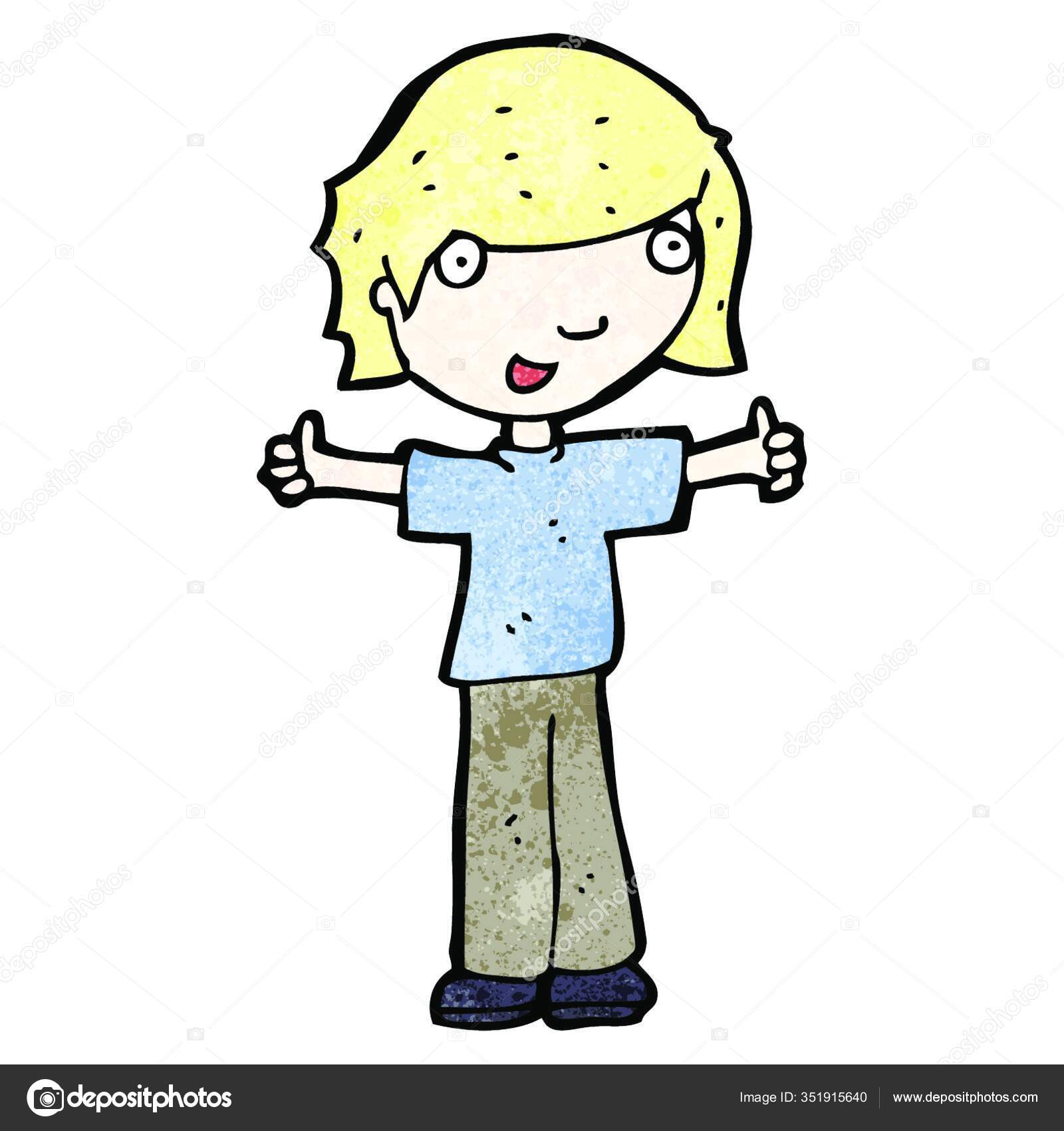 Hand Drawn Cartoon Illustration White Background Stock Vector by ...