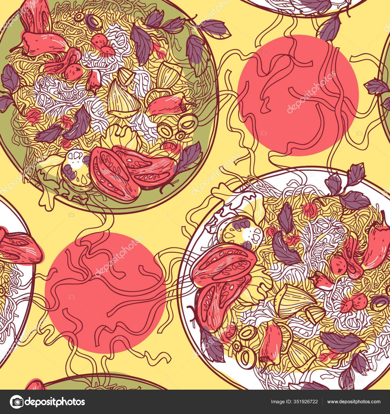 Pasta Background Food Concept Stock Vector Image by ©PantherMediaSeller ...