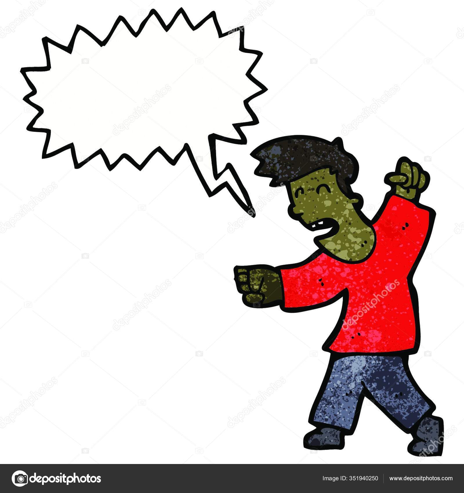 Ilustración Del Vector Cartón Sobre Blanco Vector de stock por ...