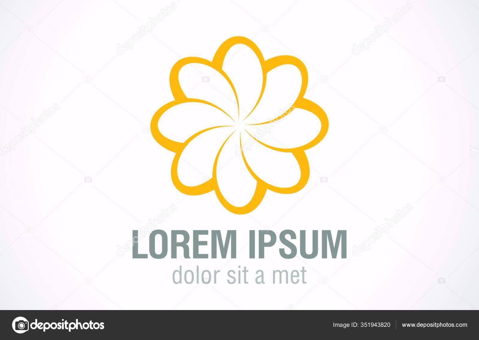 Flower Infinite Loop Abstract Logo Template Vector Icon Stock Vector by ...