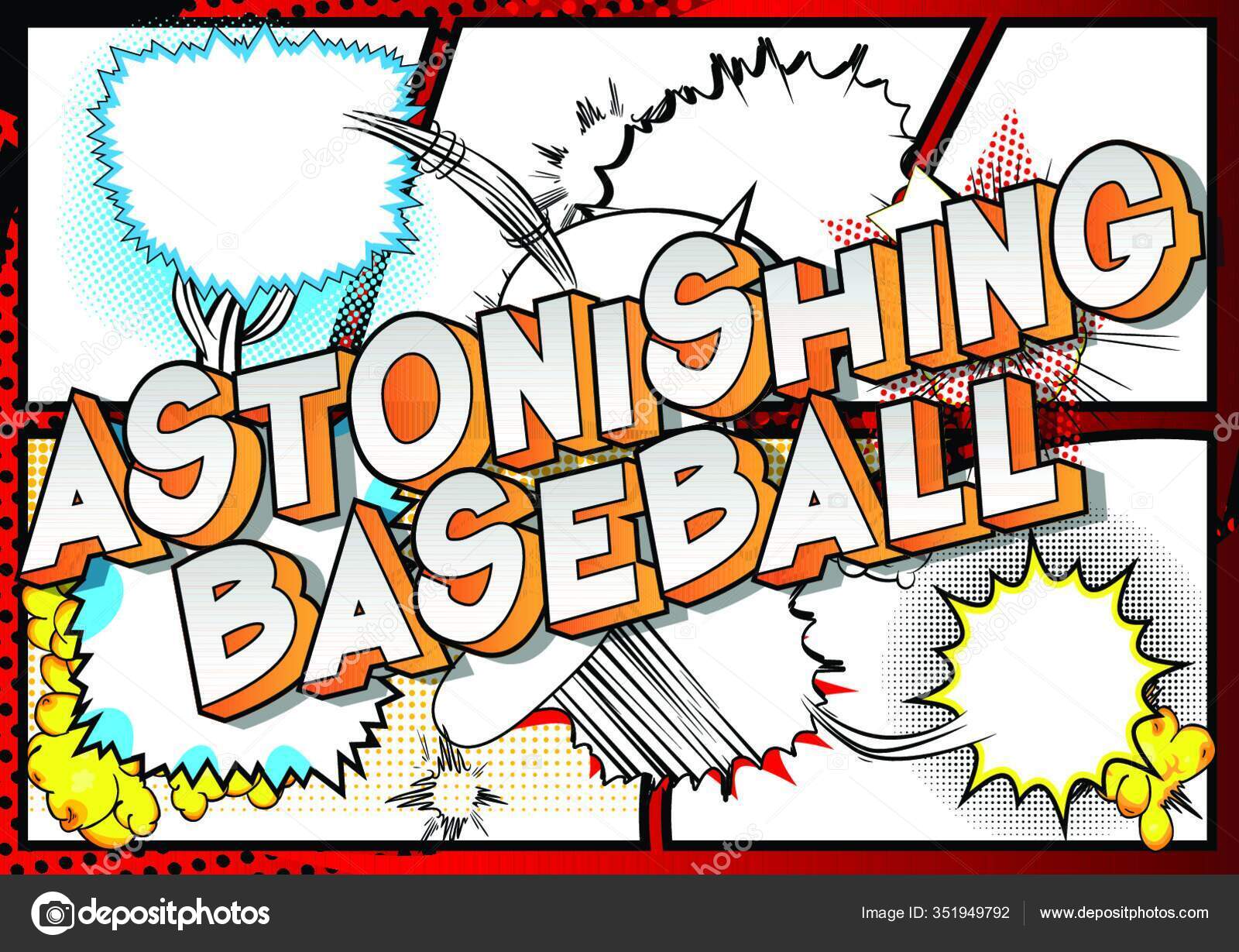 Vector Illustrated Comic Book Style Phrase Abstract Background Stock ...