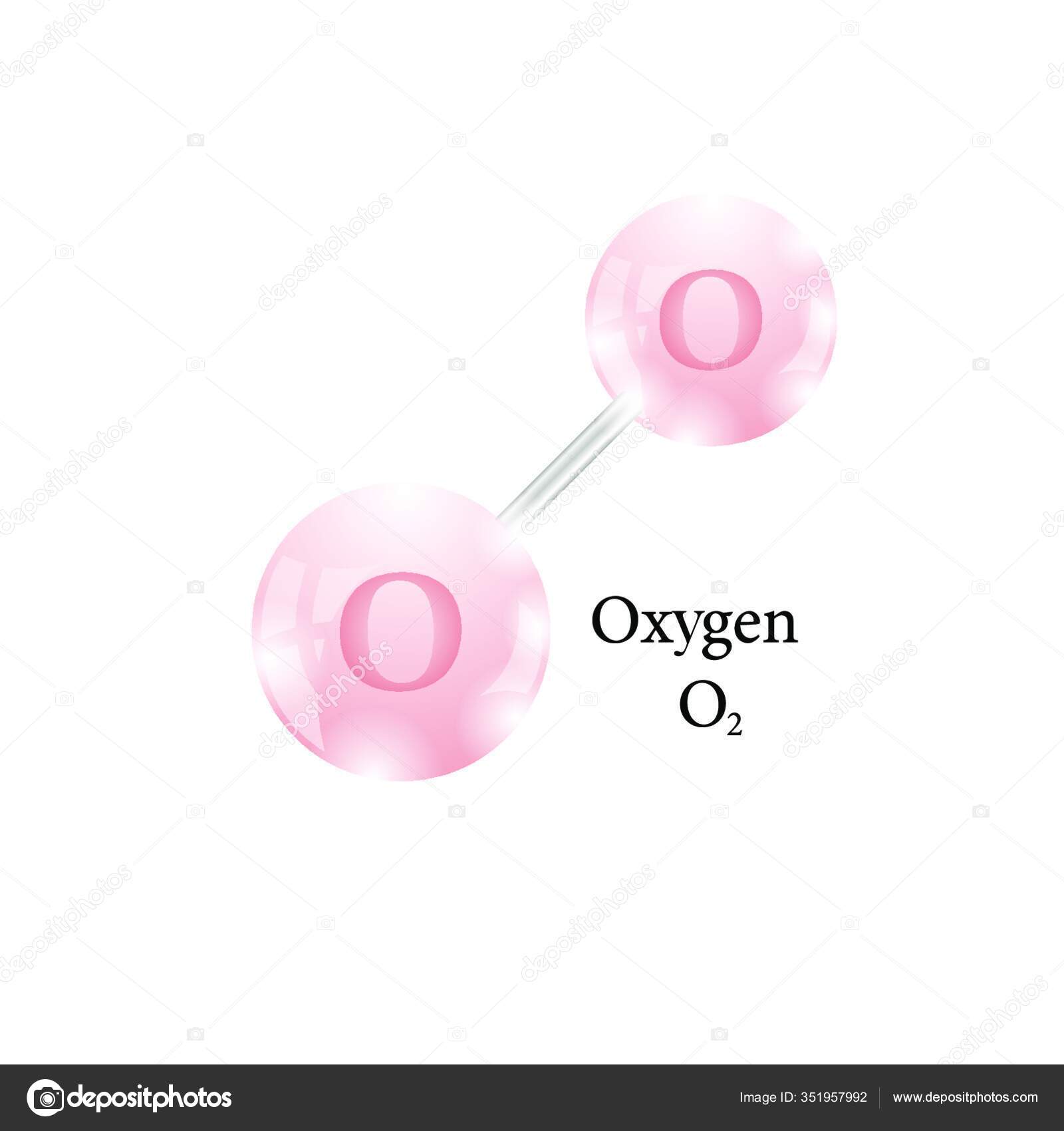 Molécula Oxigénio Elemento Químico Tabela Periódica Isolado Fundo ...