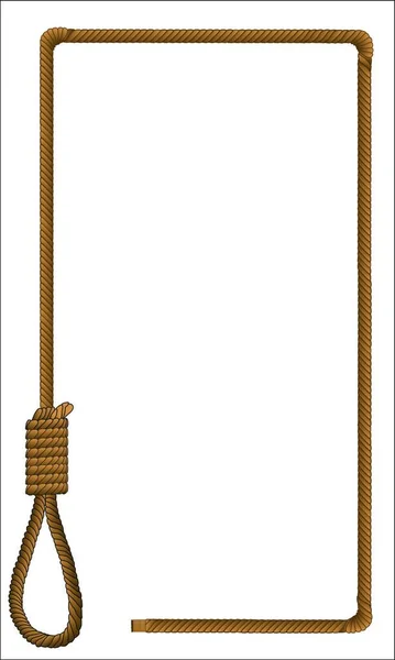 Hangman Noose White Background Stock Vector Image by ...