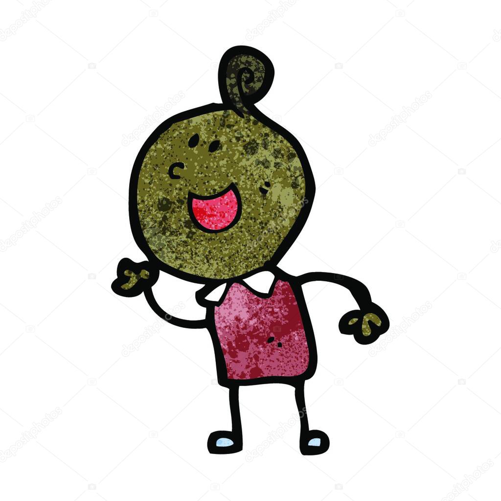 Ilustración Dibujos Animados Aislada Sobre Fondo Blanco Vector de stock ...