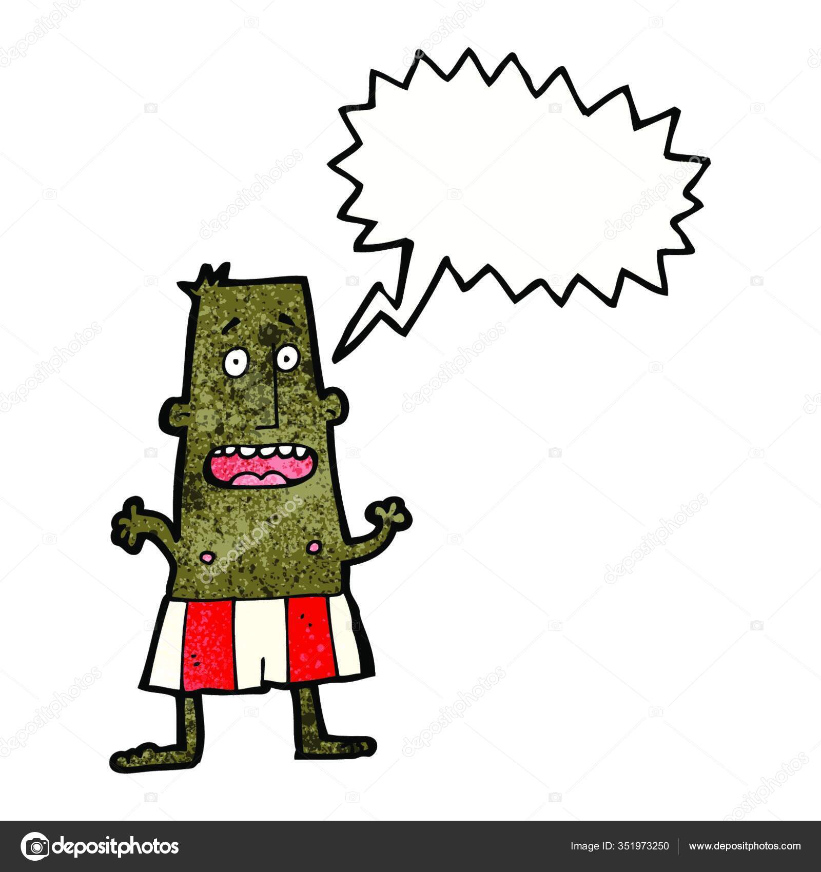 Cartoon Illustration Isolated White Background Stock Vector by ...