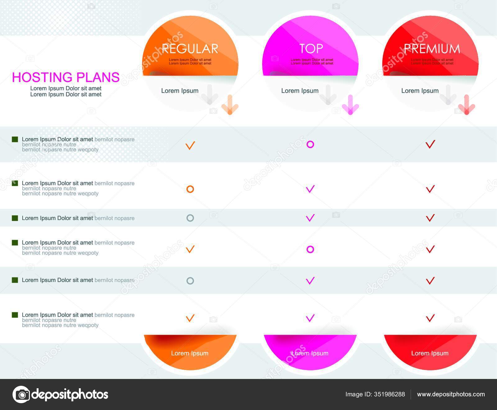 Price List Widget Payment Plans Online Services Pricing Table Websites ...