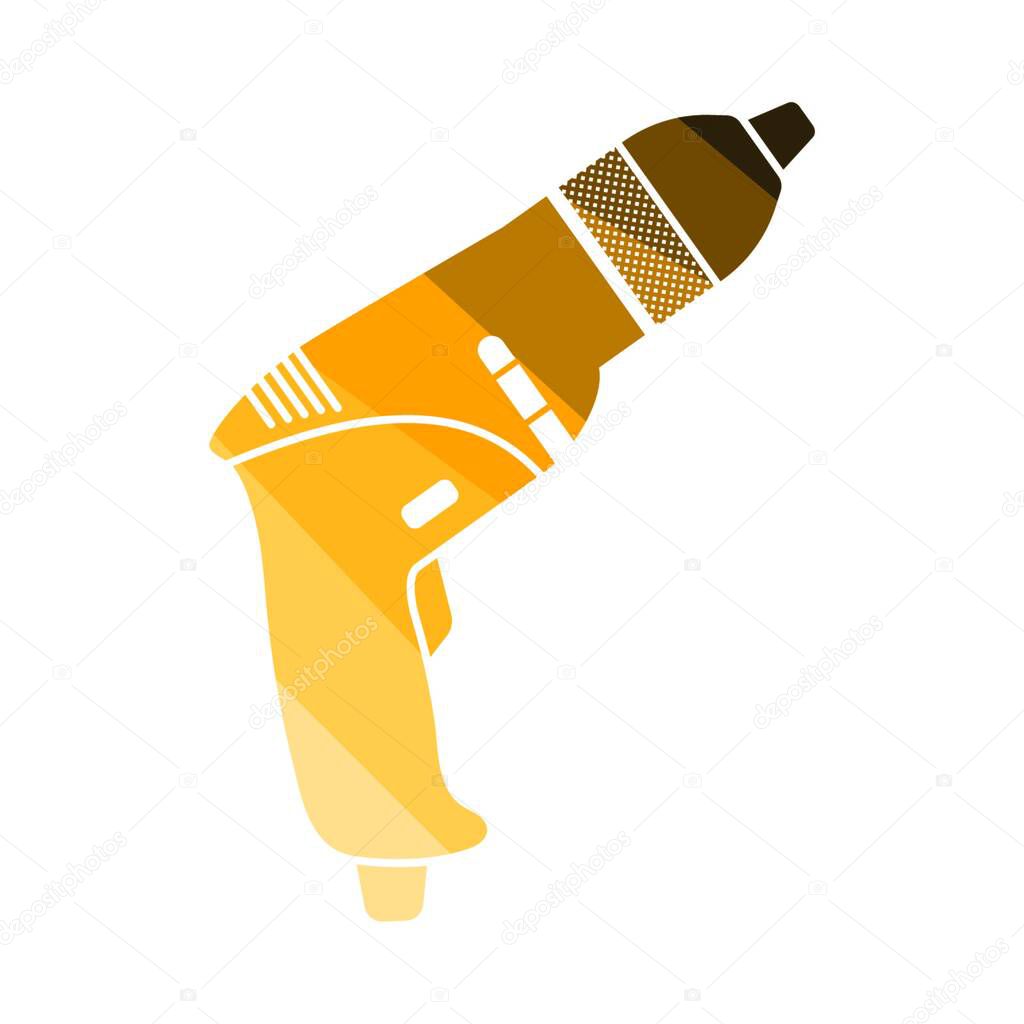 Icono de martillo. Dise o de color plano. Ilustraci n vectorial. 2024