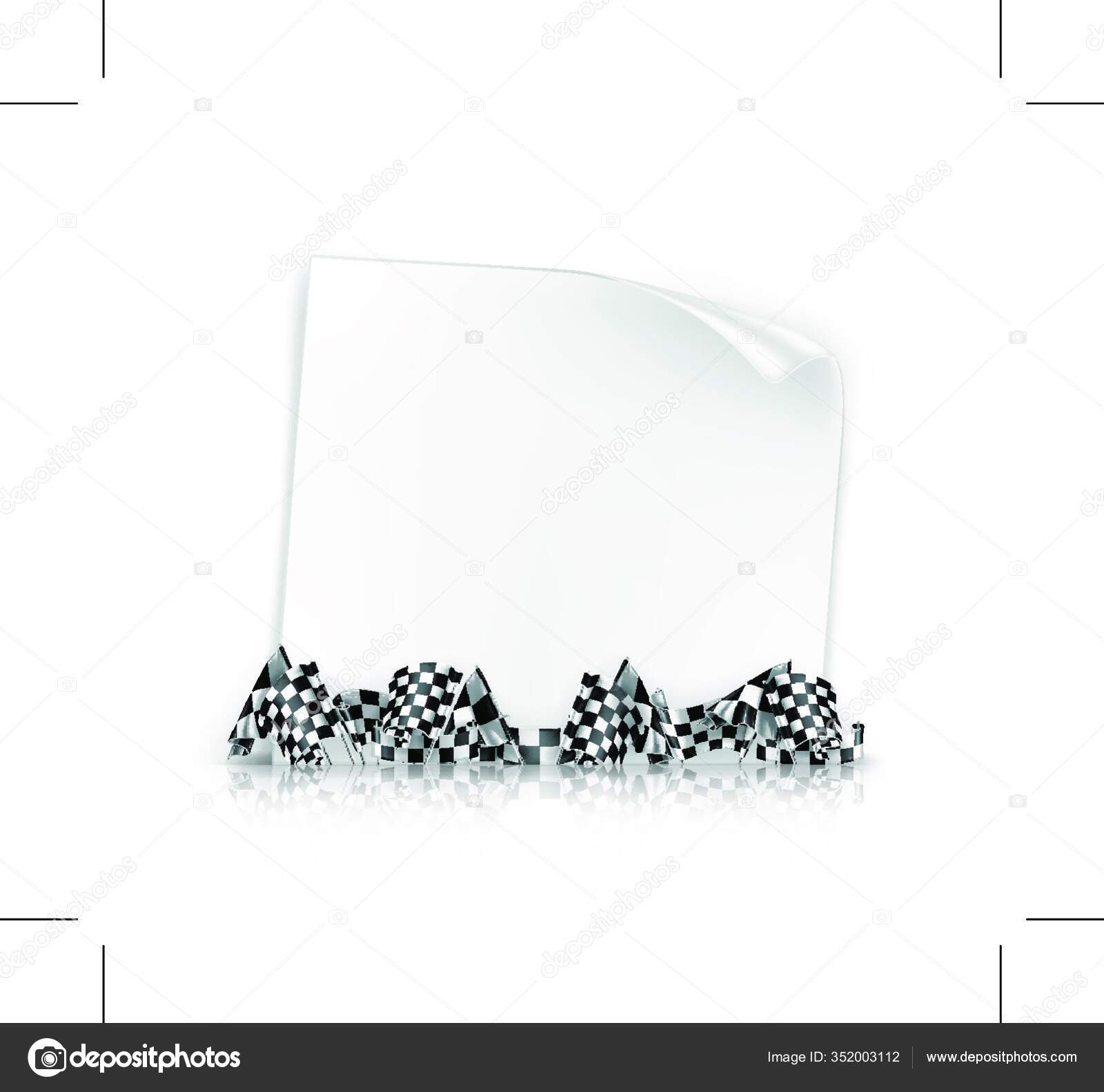 Checkered Flags Vector Set Stock Vector by ©PantherMediaSeller 352003112